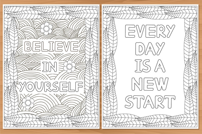 Affirmations Coloring Pages, Affirmation Coloring, Printable Quotes ...