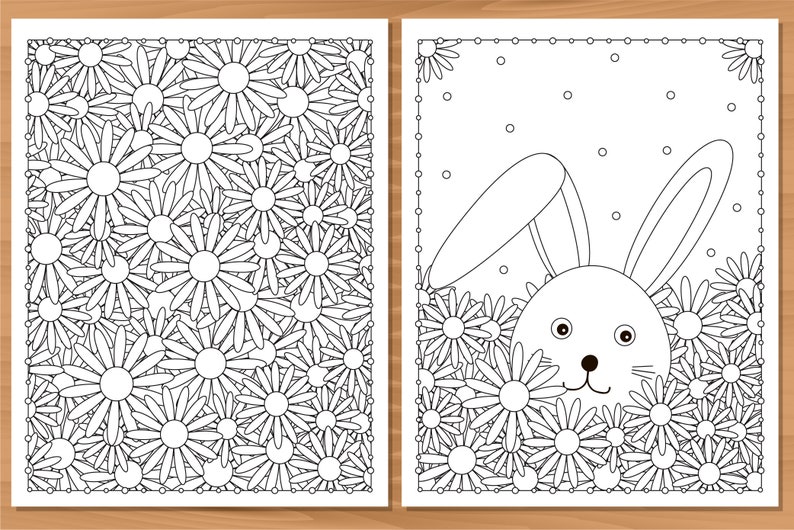 Spring Coloring Pages, Easter Coloring Pages, Bunny Coloring, Colouring ...