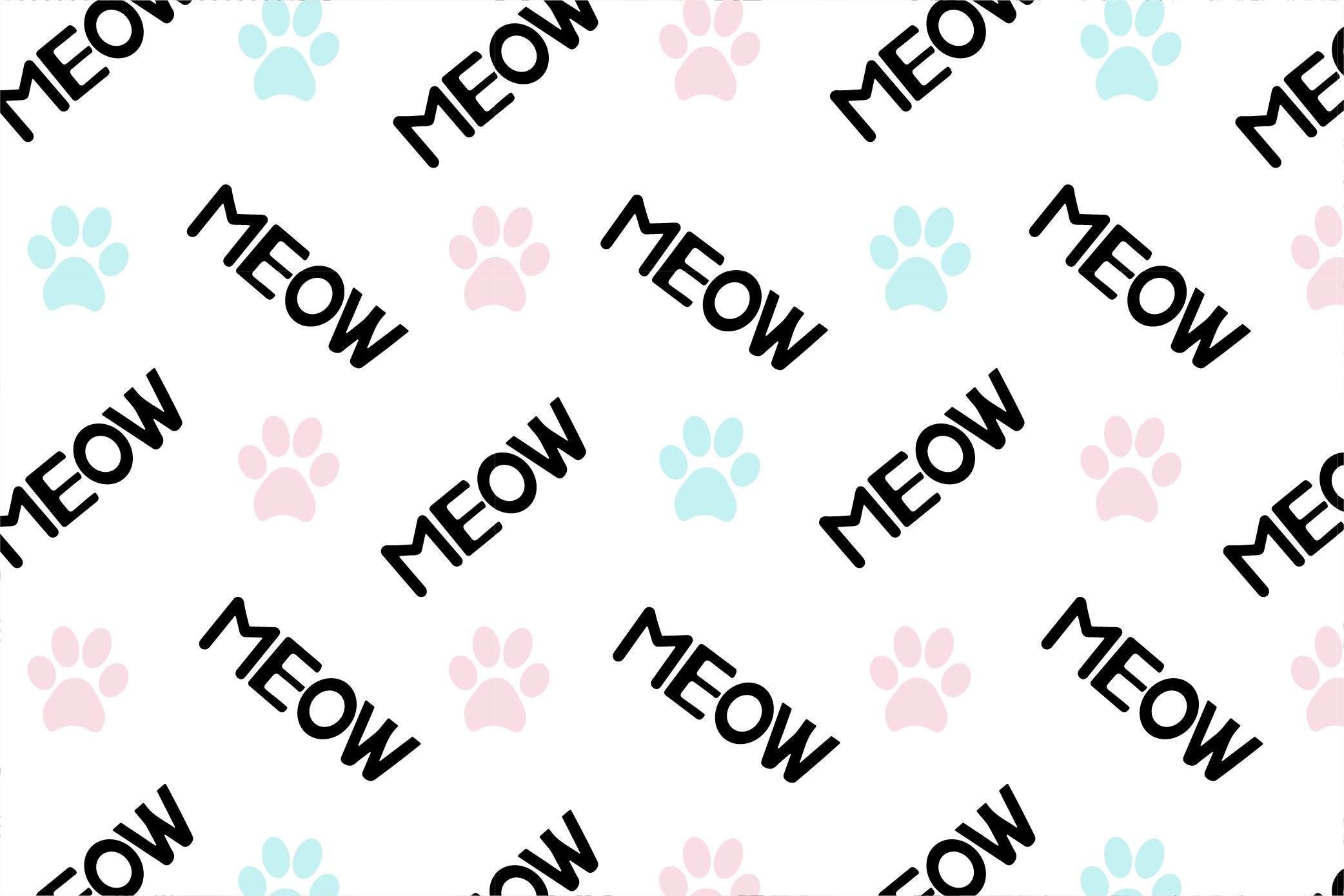 Cat Digital Paper, Cat Pattern, Kitten Patterns, Cute Seamless ...