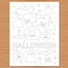 Halloween Coloring Pages 5 Digital Coloring Prints Printable Colouring ...