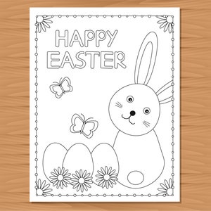 Spring Coloring Pages Easter Coloring Pages Bunny Coloring - Etsy