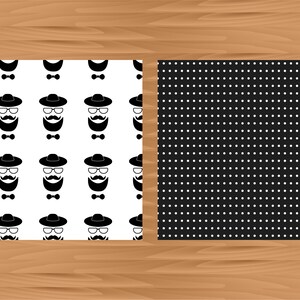 Man Digital Paper, Fathers Day Seamless Pattern, Scrapbook Paper ...