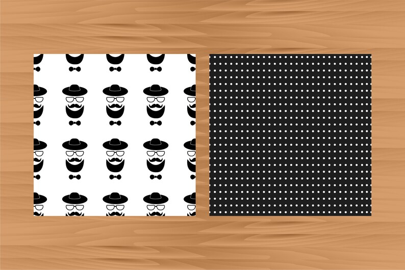 Man Digital Paper, Fathers Day Seamless Pattern, Scrapbook Paper ...