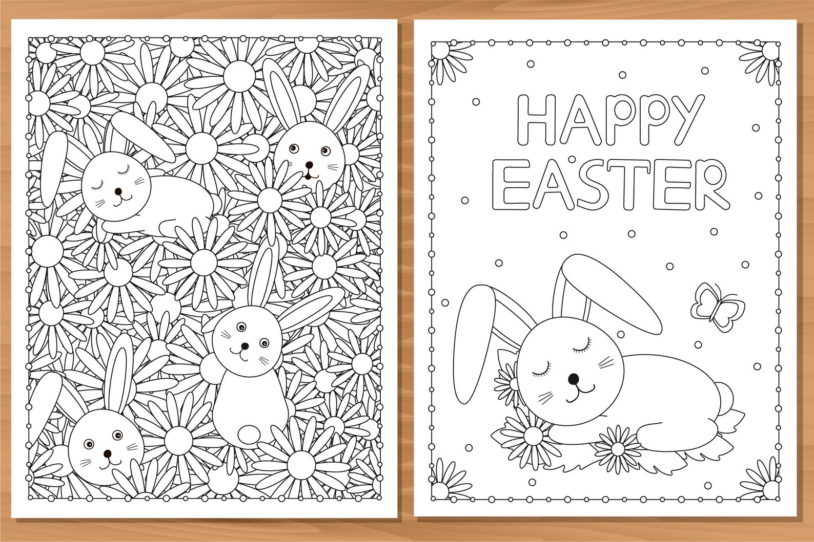 Spring Coloring Pages, Easter Coloring Pages, Bunny Coloring, Colouring ...