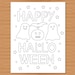 Halloween Coloring Pages 5 Digital Coloring Prints Printable Colouring ...