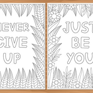 Affirmations Coloring Pages, Affirmation Coloring, Printable Quotes ...