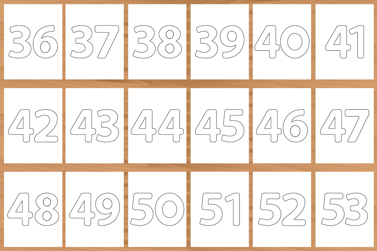 From 0 to 100 Numbers 123 Coloring Cards Printable Coloring Pages Learn ...