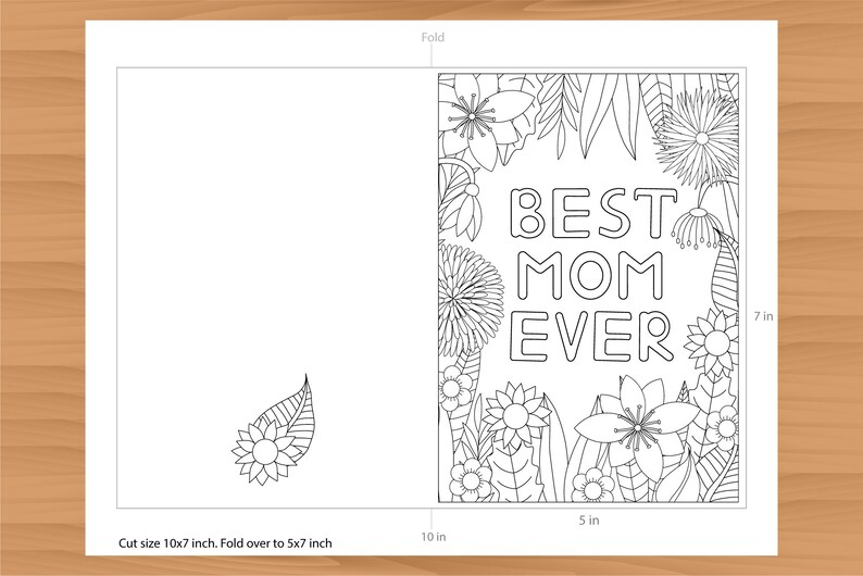 Mother's Day Coloring Cards, 3 Card Templates, Mothers Day Cards ...