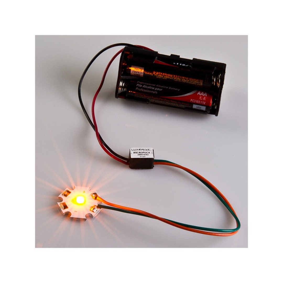 Battery LED Light DIY With Driver and Battery Holder to Make Your Own ...