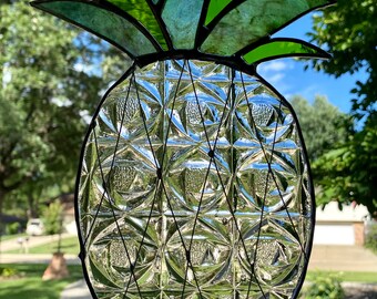 Stained Glass Pineapple - Etsy