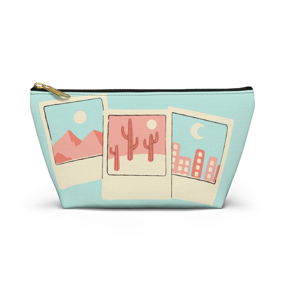 Small Makeup Bag, Zipper Makeup Bag, Pastel Makeup Bag, Travel Makeup ...