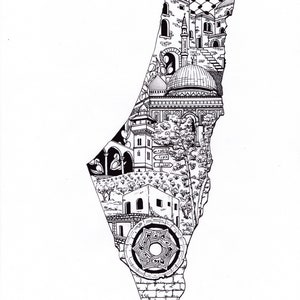 Custom Palestinan Illustrations A3 - Etsy