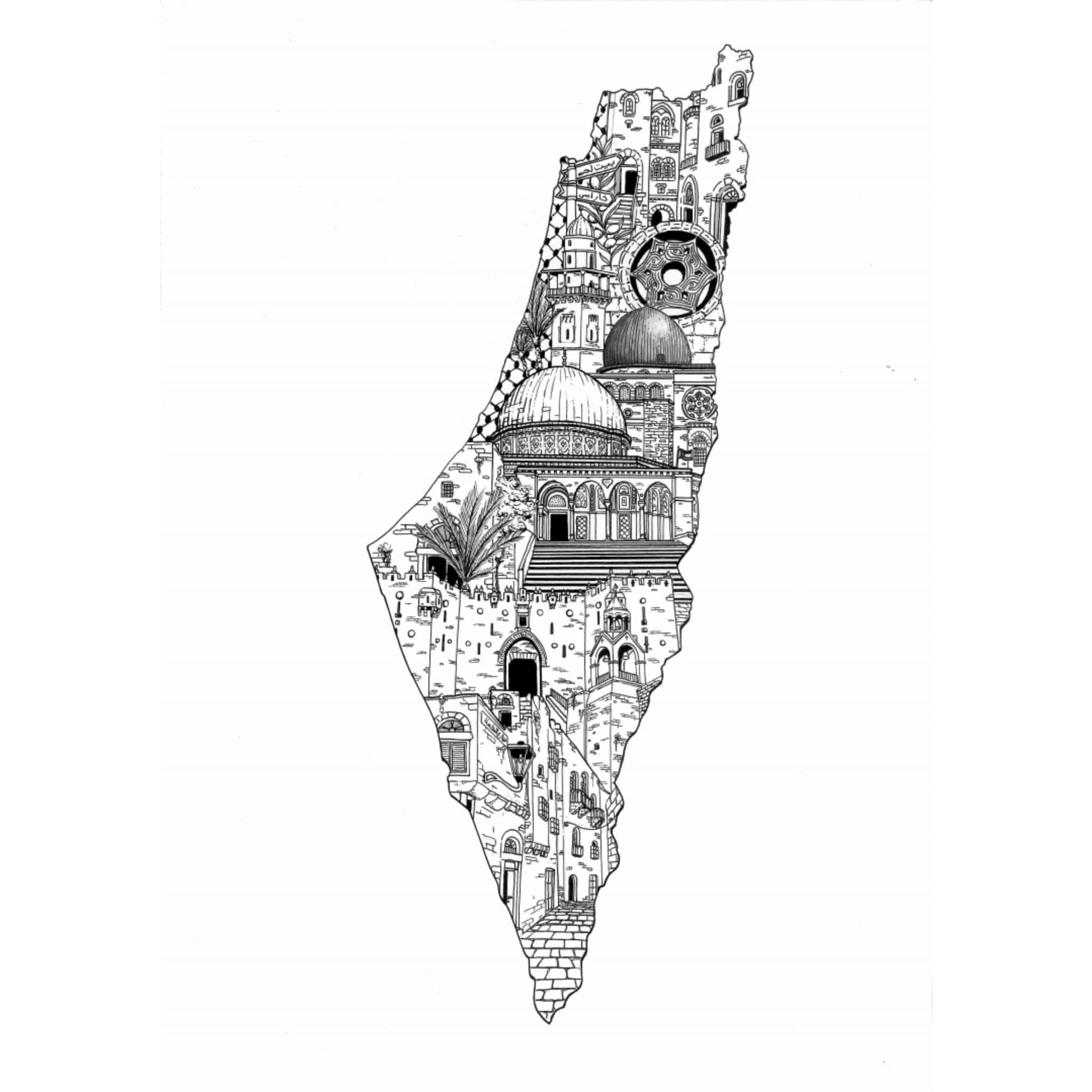Custom Palestinan Illustrations A3 - Etsy