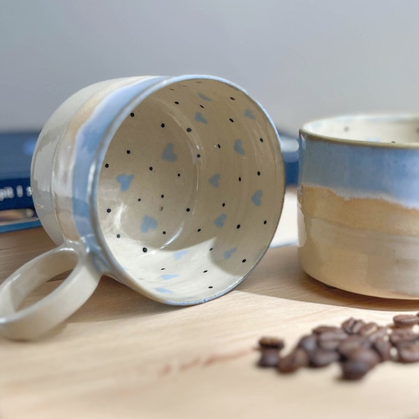 Blue Pottery Mugs - Etsy
