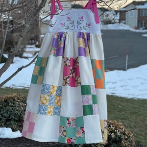 Patchwork Dress / Upcycled Quilt Top Dress / Repurposed Dress / XS to M ...