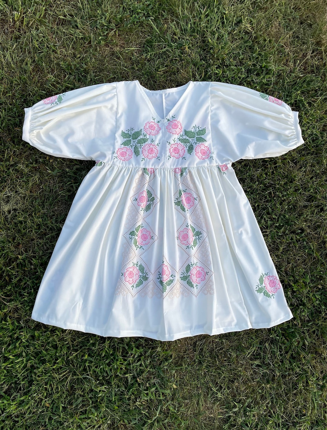 Tablecloth Dress / One of a Kind Dress / Upcycled Slow Fashion / USA ...