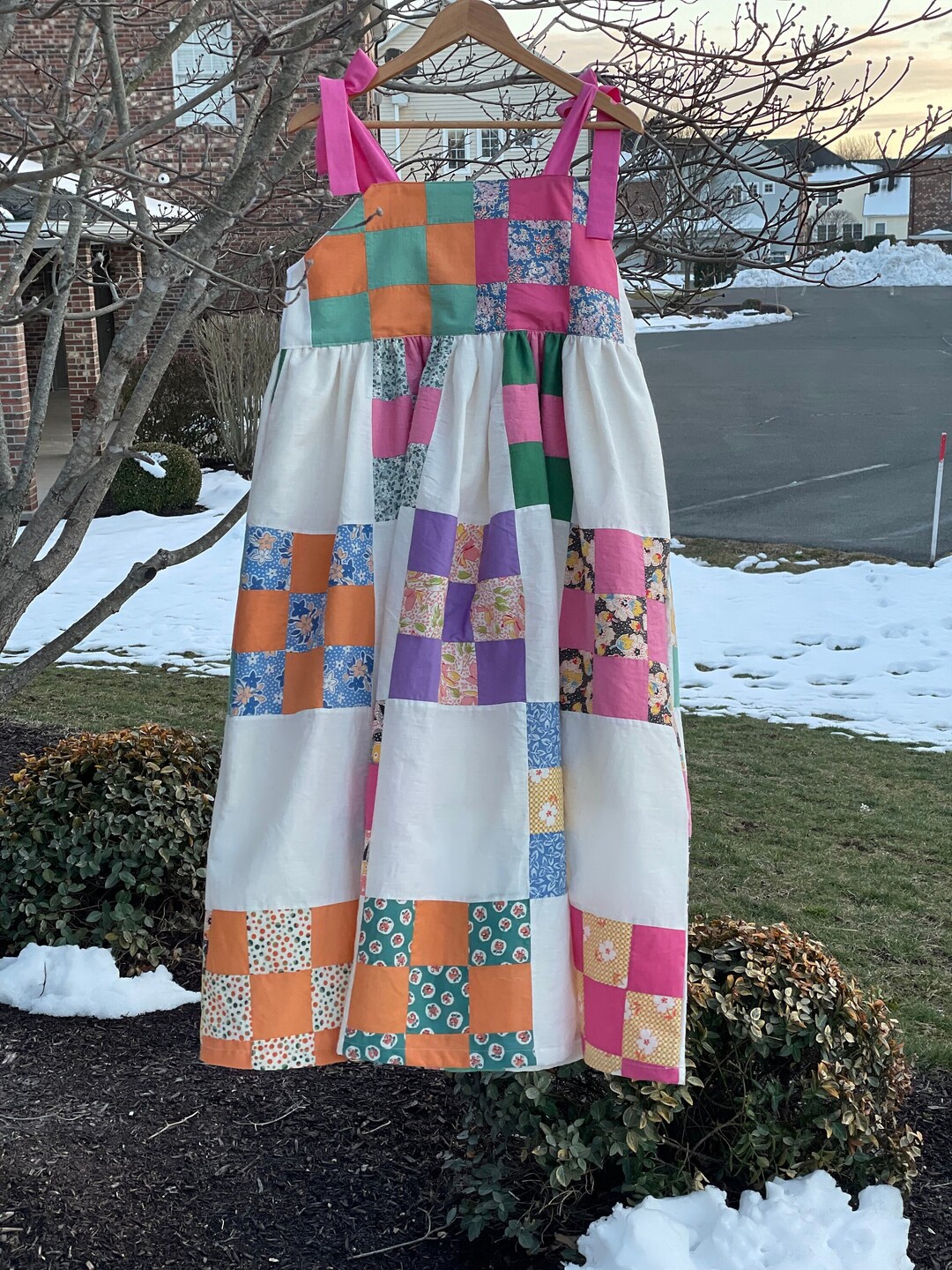 Patchwork Dress / Upcycled Quilt Top Dress / Repurposed Dress / XS to M ...