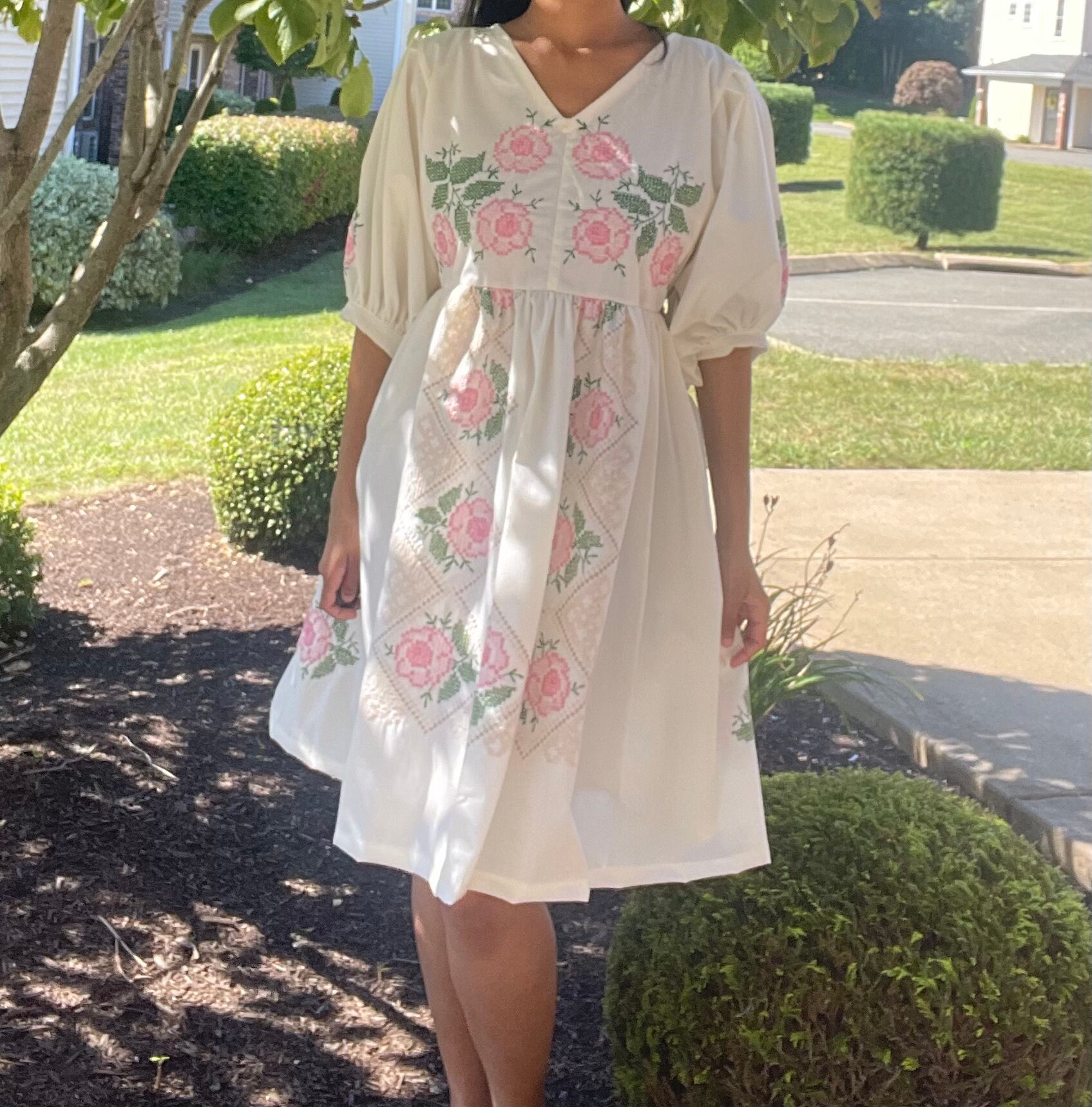 Tablecloth Dress / One of a Kind Dress / Upcycled Slow Fashion / USA ...