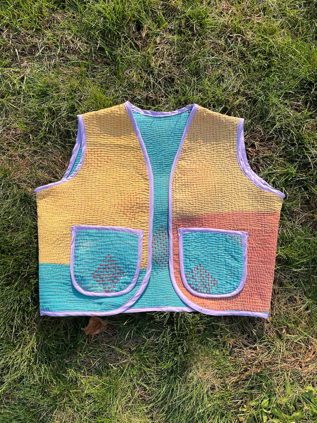 Upcycled Quilt Vest / Handmade Vest / Repurposed Vest / One off ...