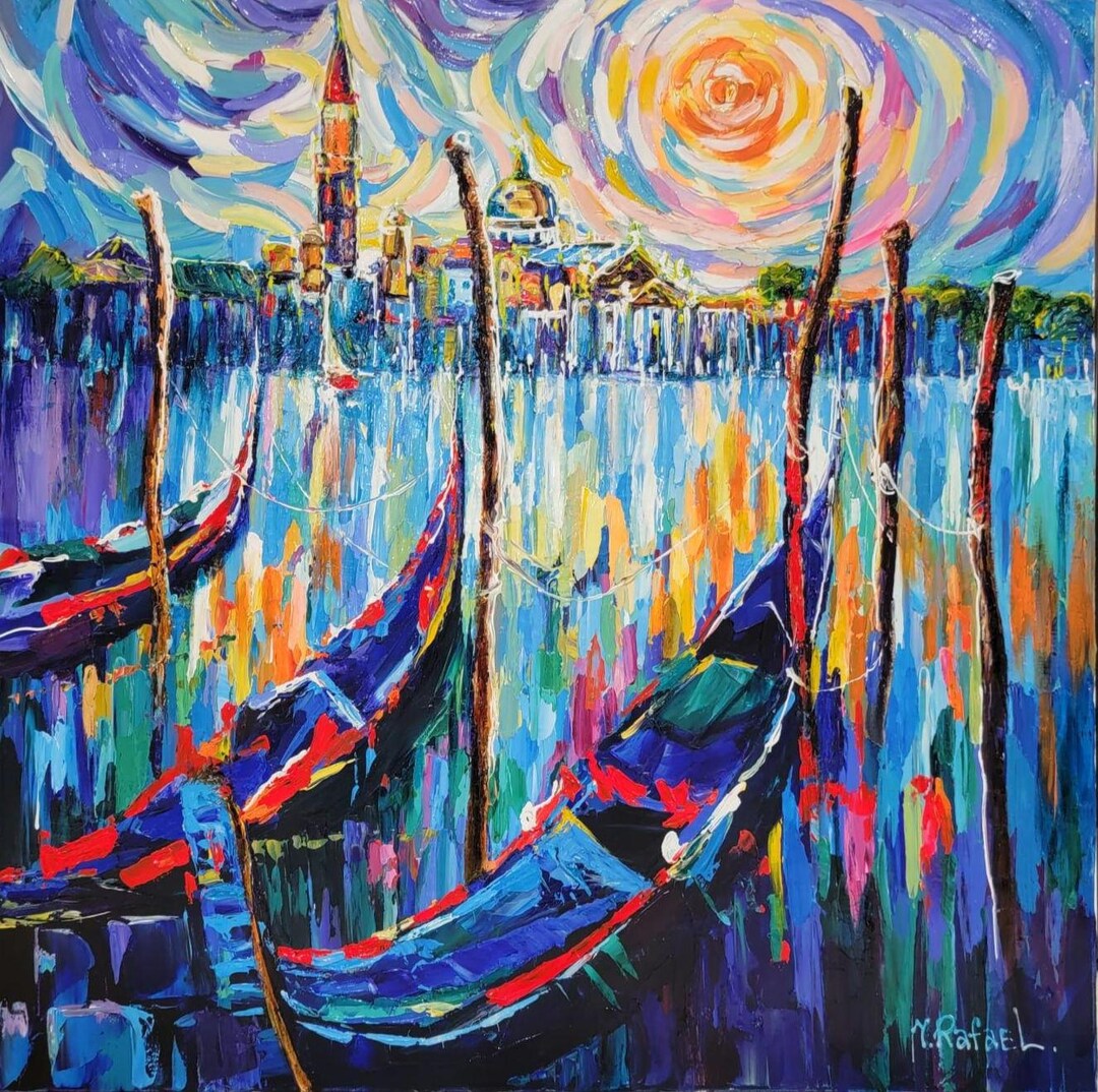 Venice by Yana Rafael 36"x36" - Etsy