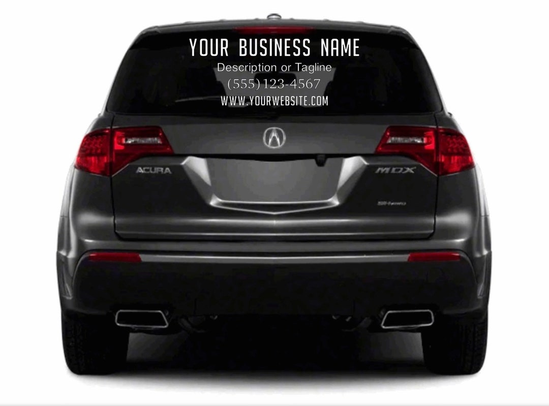 Custom Business Car Decals. - Etsy