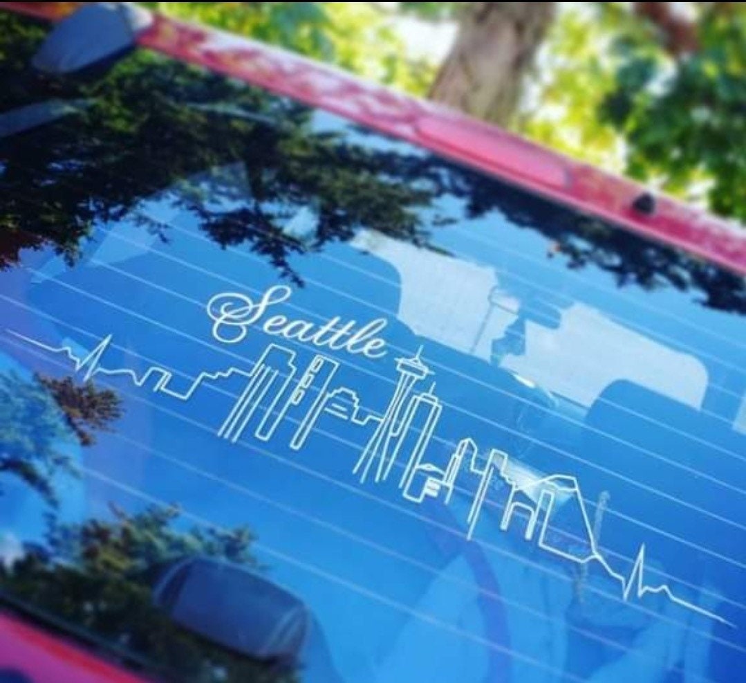Car Decal | Seattle | Skyline | City | Car | Stickers | - Etsy
