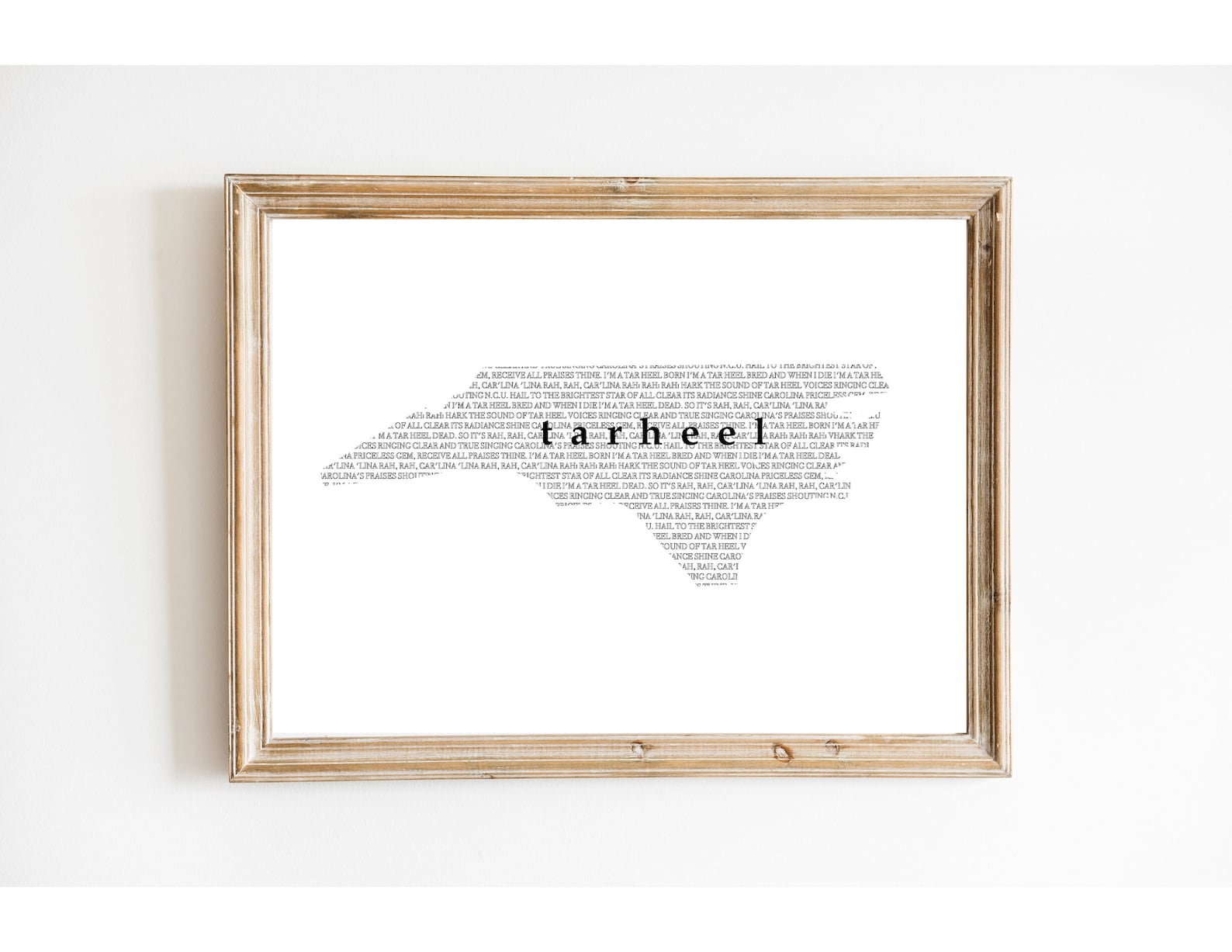 University of North Carolina Tar Heel Print, Hark the Sound, North ...