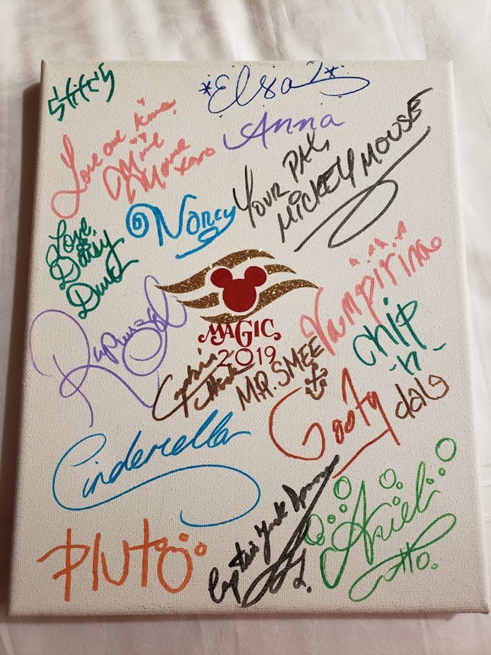 Autograph Canvas, Disney Autograph, Disney Cruise, Autograph Book ...