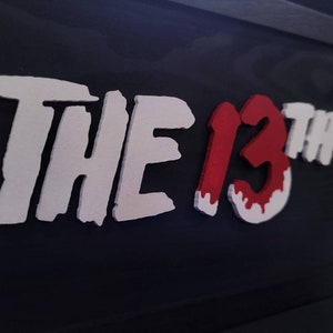 Friday the 13th 1980 Horror Sign - Etsy