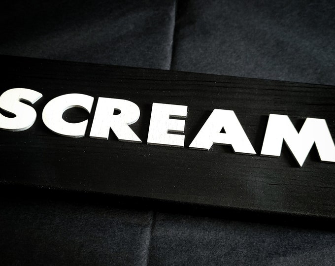 Scream Logo/shelf Display - Etsy
