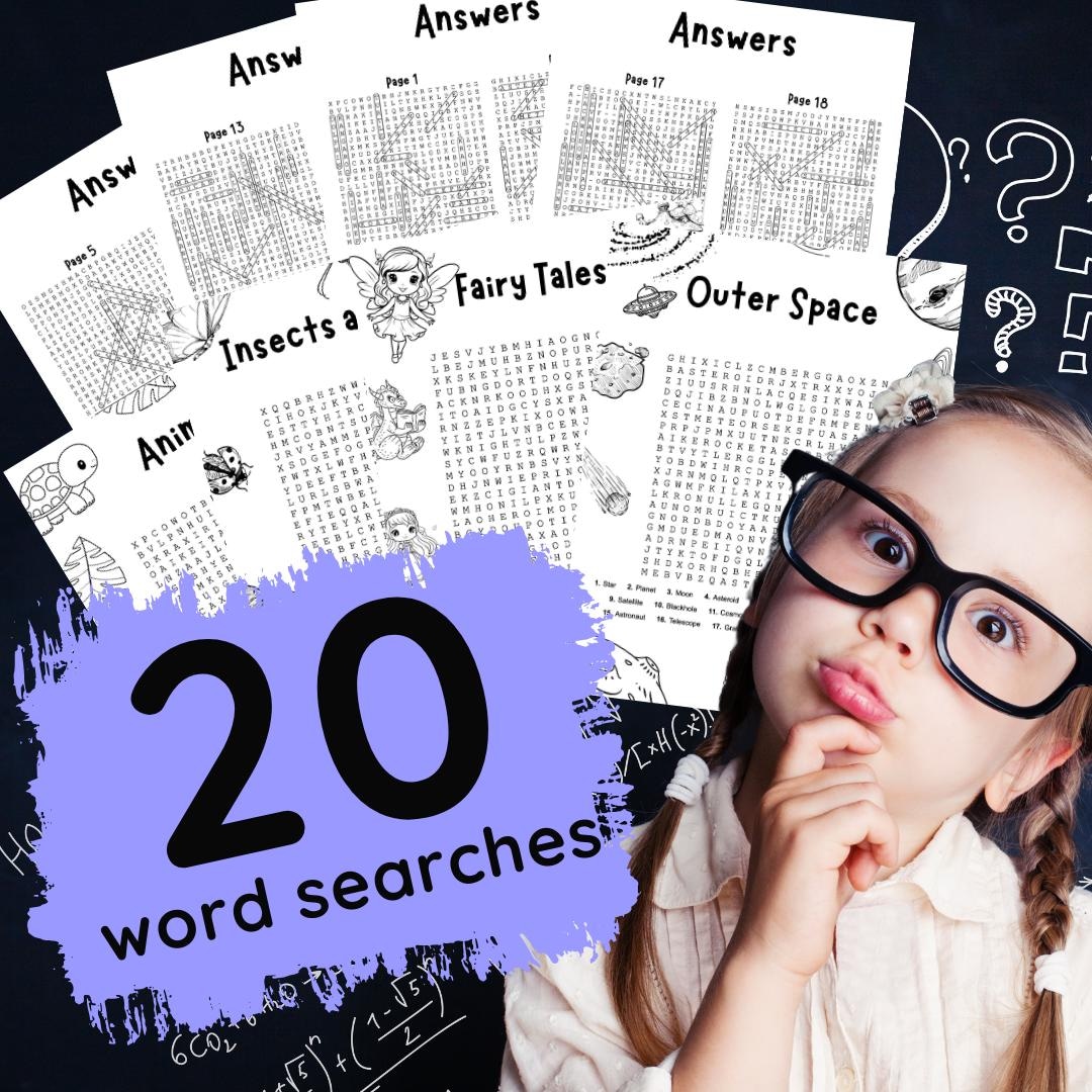 Fun & Educational Word Search Printables for Kids – Engaging Activity ...