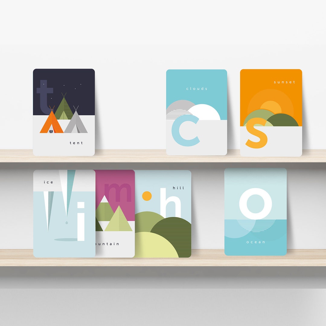 Outdoor A-Z Flash Cards - Etsy UK