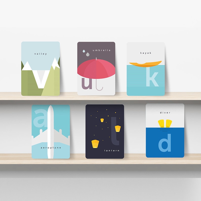 Outdoor A-Z Flash Cards - Etsy UK