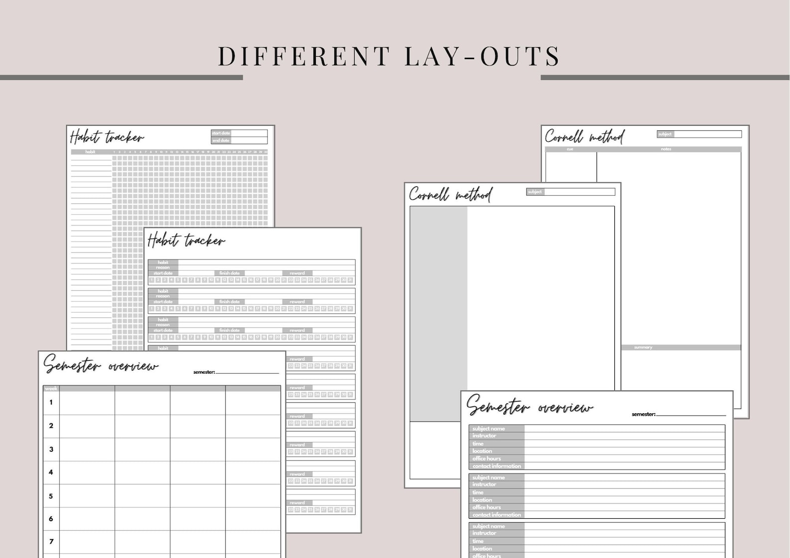Student Study Organiser Study Planner Ultimate Study - Etsy
