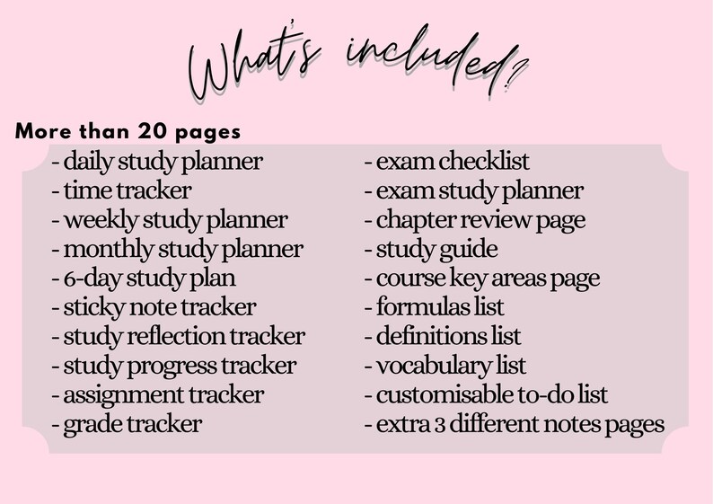 Exam Preparation Pack, Exam Planner, Exam Prep Kit, Exam Schedule, Exam ...