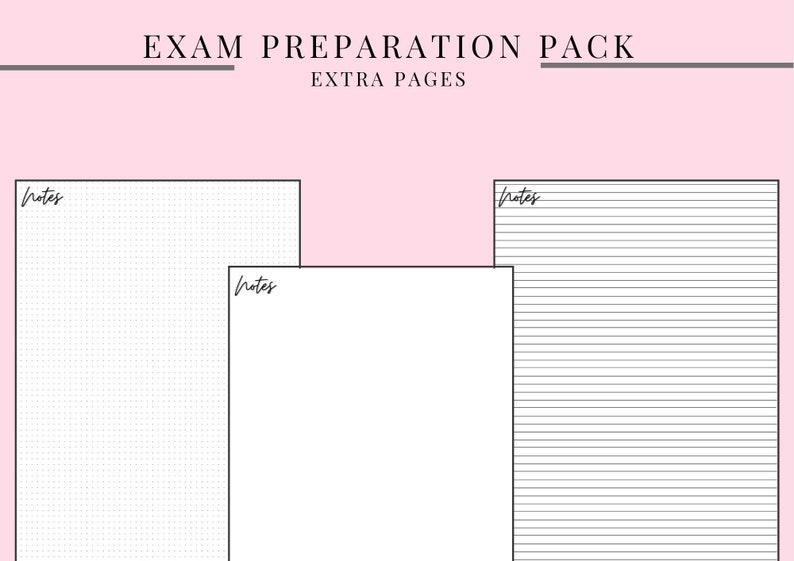 Exam Preparation Pack, Exam Planner, Exam Prep Kit, Exam Schedule, Exam ...