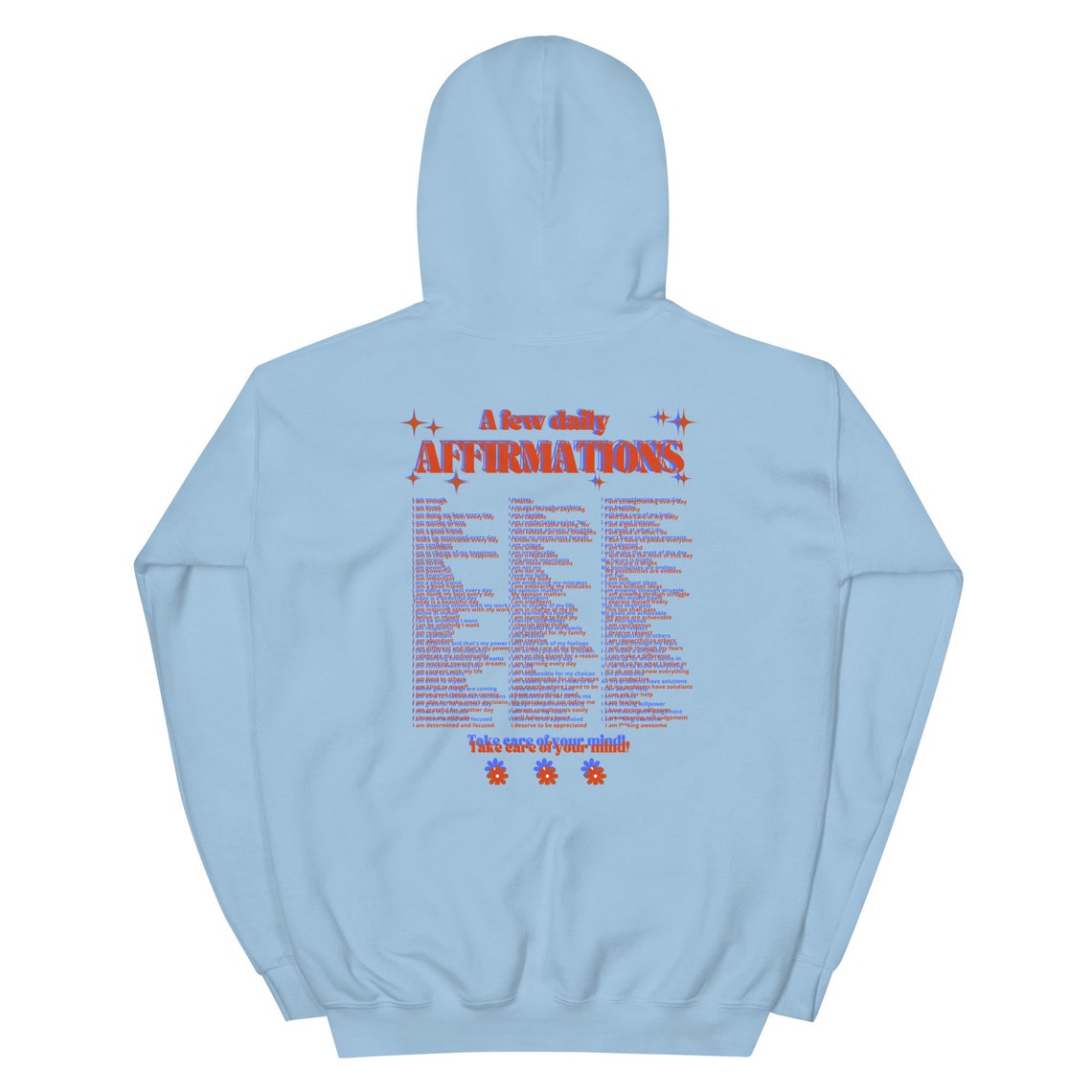 Affirmations Hoodie, Positive Affirmations Hoodie, Trendy Hoodie, Vsco ...