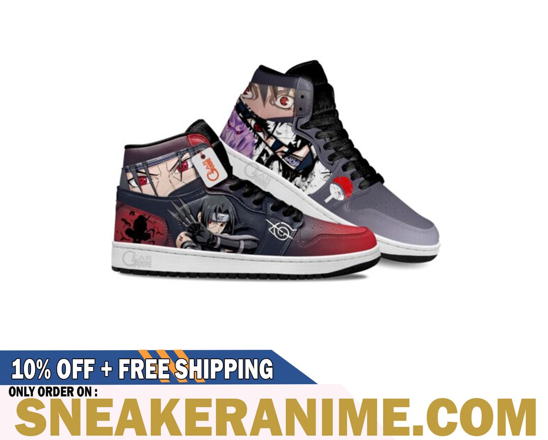 Sasuke Uchiha and Itachi Uchiha Sneakers Anime Shoes Custom - Etsy