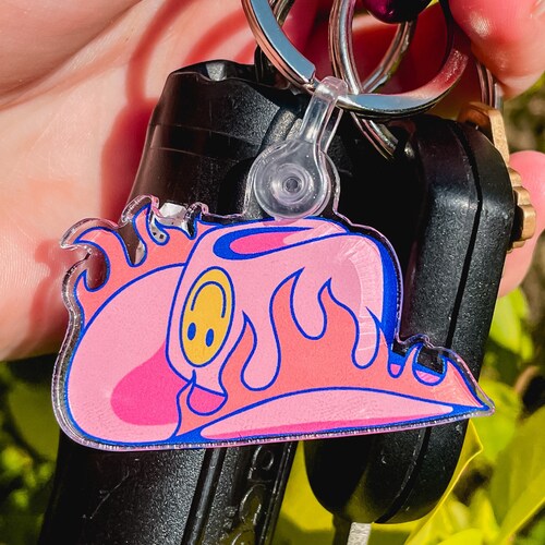 Pink Cowgirl Hat Keychain Cowboy Hat Keychain - Etsy