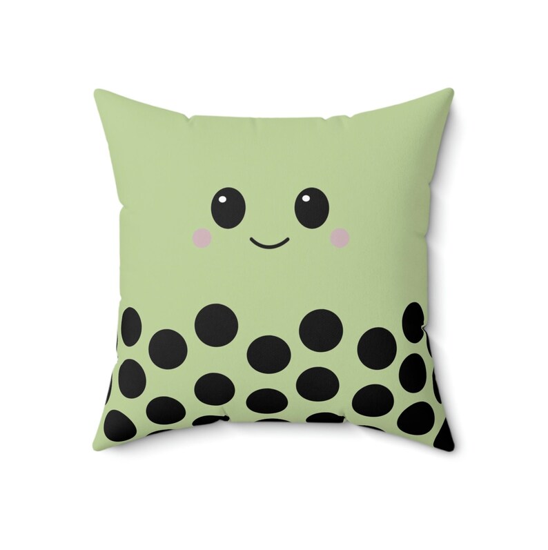 Milk Tea Boba Square Pillow, Bubble Pearl Milk Tea Boba Pillow, Boba ...