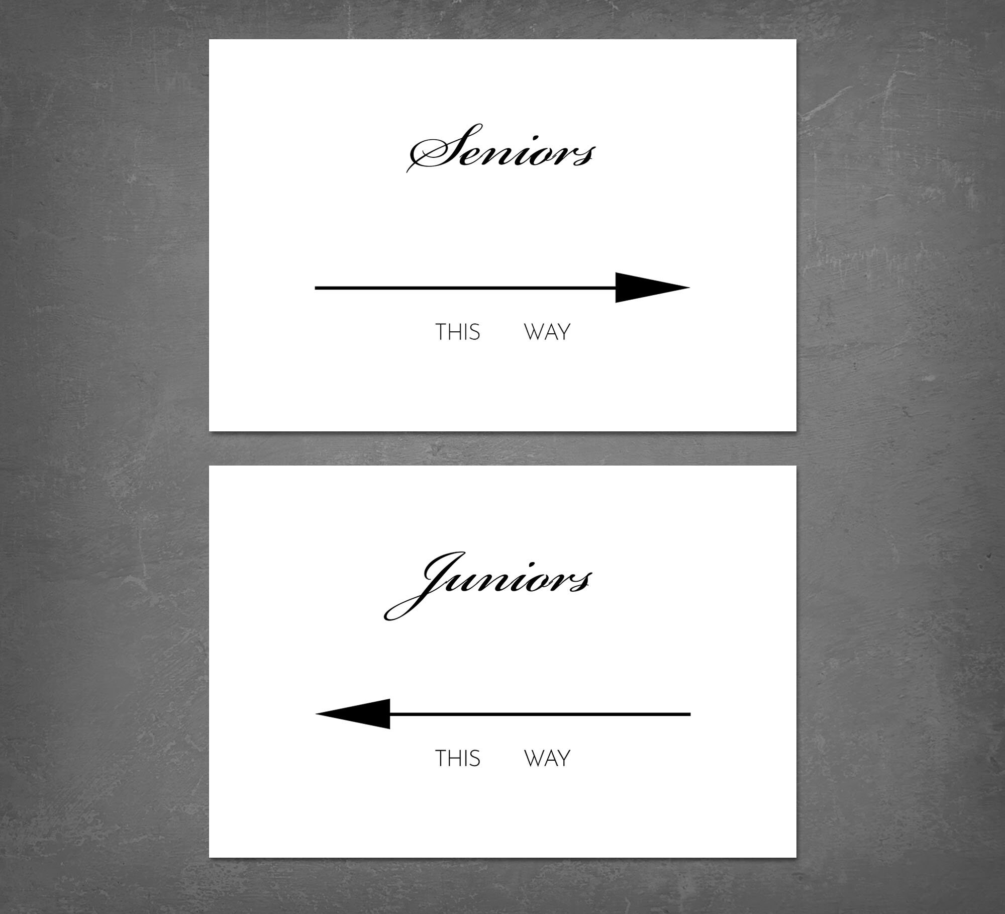 Printable Senior School and Junior School Signs. Digital Files to Print ...