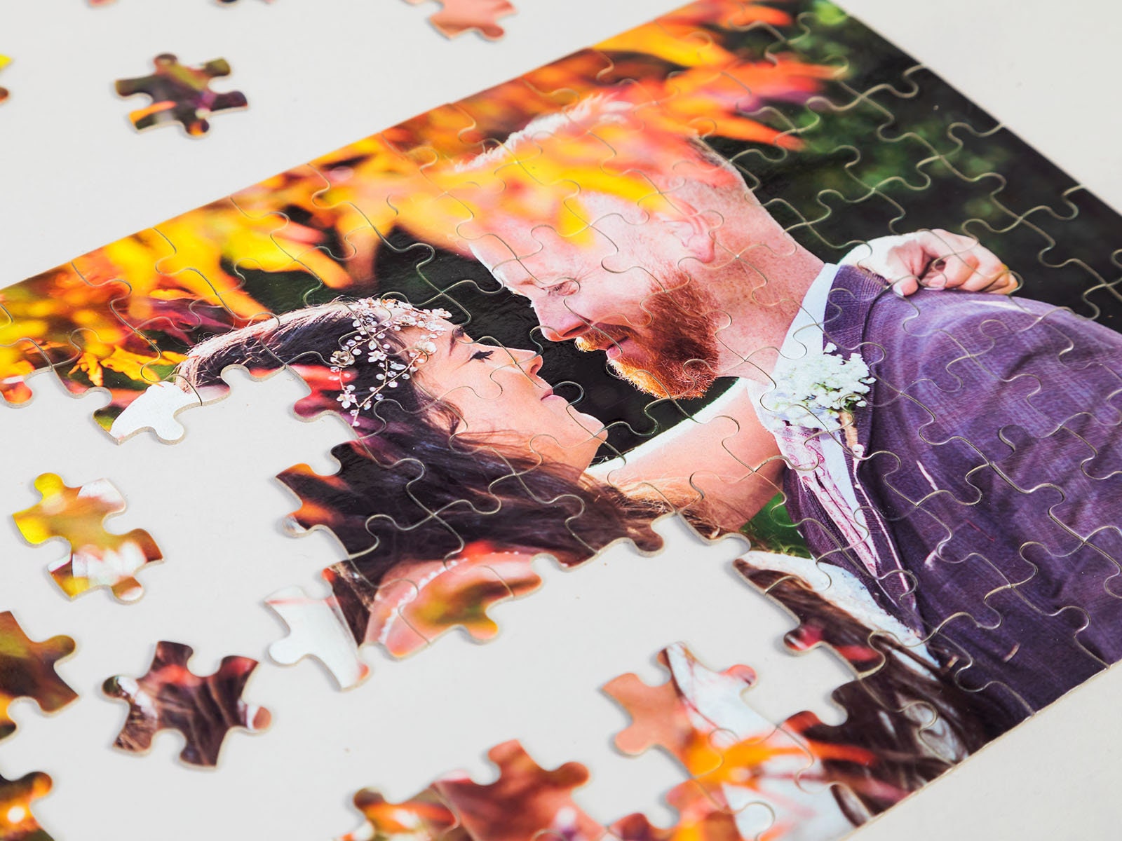 Personalised Wedding Gift Jigsaw Puzzle, Personalised Photo Jigsaw, 120 ...