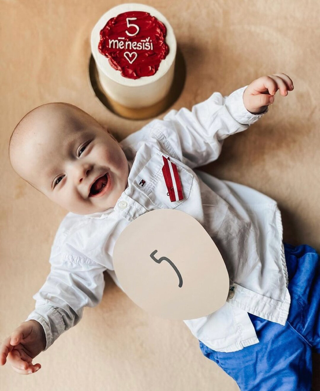 Month Milestone Cards Baby Month Cards Round Monthly - Etsy