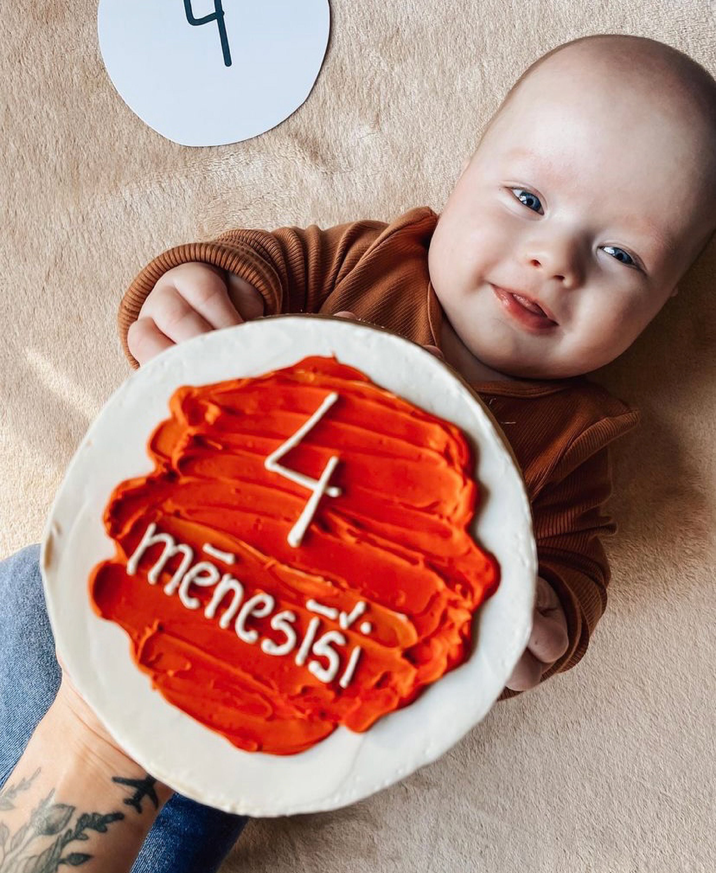 Month Milestone Cards Baby Month Cards Round Monthly - Etsy