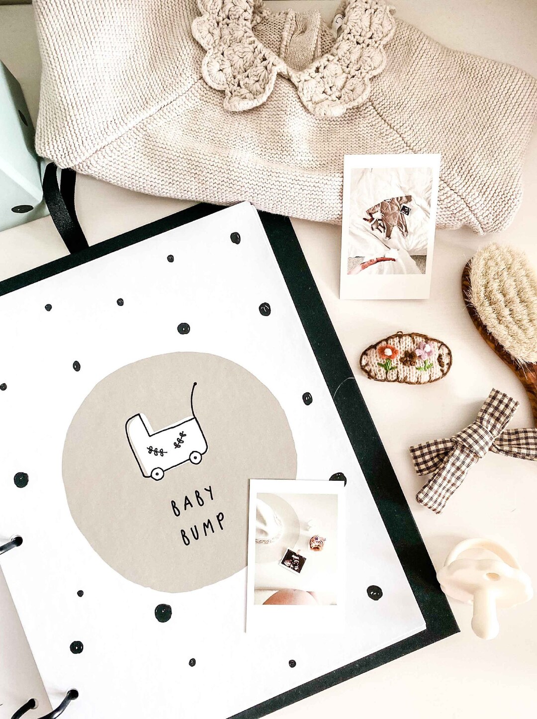 BABY Memory Book Box, Baby Bump and First Year Memory Book, Scrapbook ...