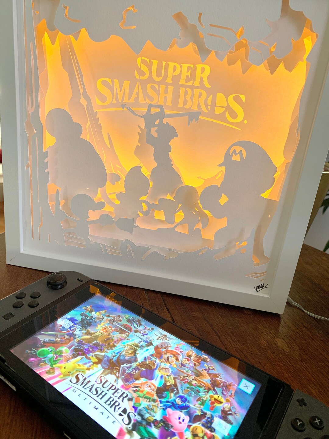 Super Smash Bros Light Frame - Etsy
