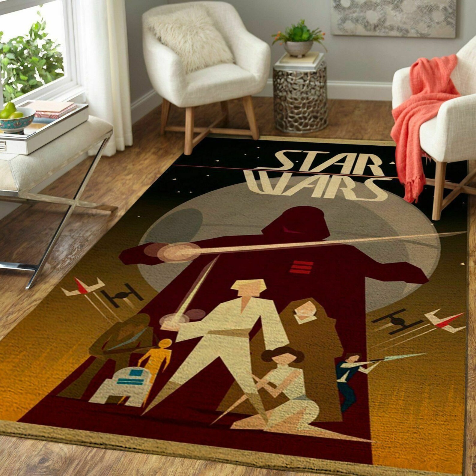 Star Wars Anime Style Rugs Anti-Skid Area Rug Living Room | Etsy
