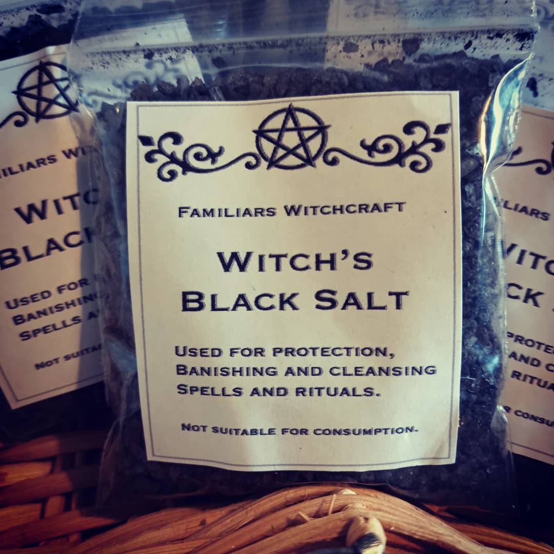 Witches Black Salt. Handmade Protection Salt Made With Herbal Hearth ...