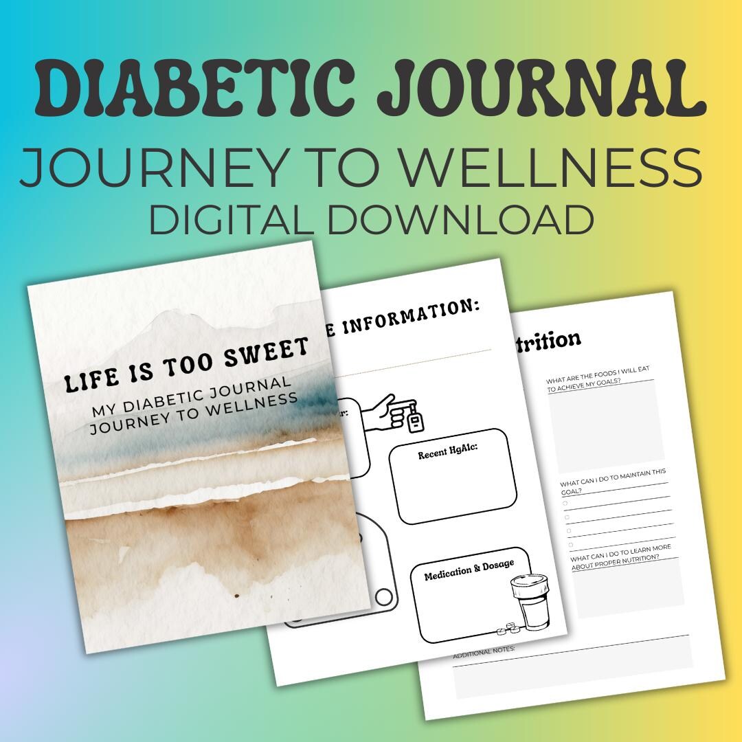 Diabetic Journal | Comprehensive 20-page Tracker and Planner - Food ...