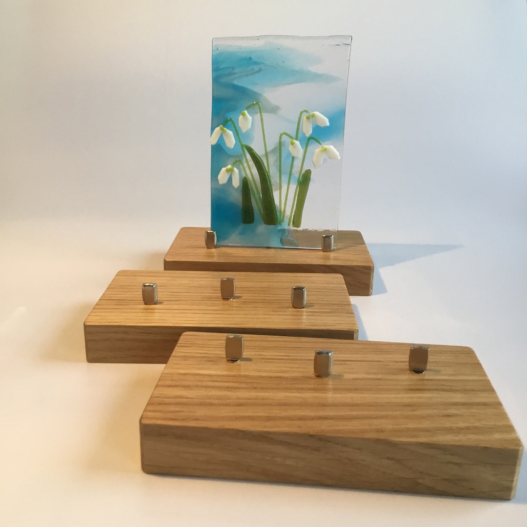 12 Cm Plinth and 3 Pin Stand, Stands for Fused Glass, Art Glass ...